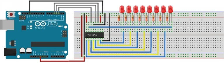 How to make a sequential inclusion of 5 LEDs?