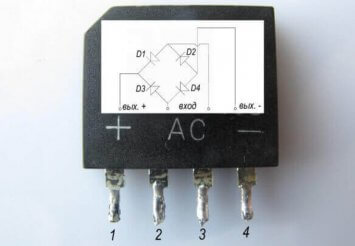 Pont de diodes: appareil, principe de fonctionnement, but, circuit